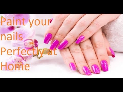 How to Apply Nail Polish Perfectly at Home | Nail Tutorial - YouTube