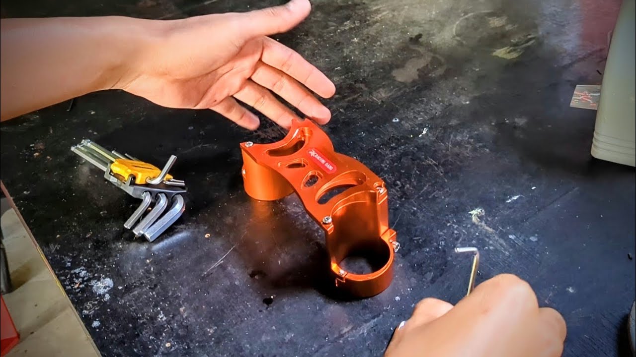 Cara Pasang Fork Stabilizer LC135 - YouTube