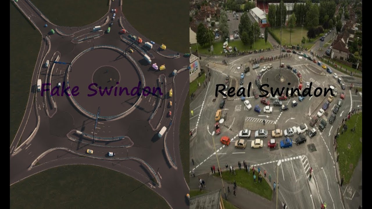 How to make Swindon's Magic Roundabout (Work) - YouTube