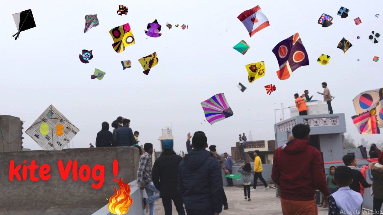 Basant vlog 2023 🔥 Kites vlog 😍flying kites on basant😍kite fighting🔥 ...