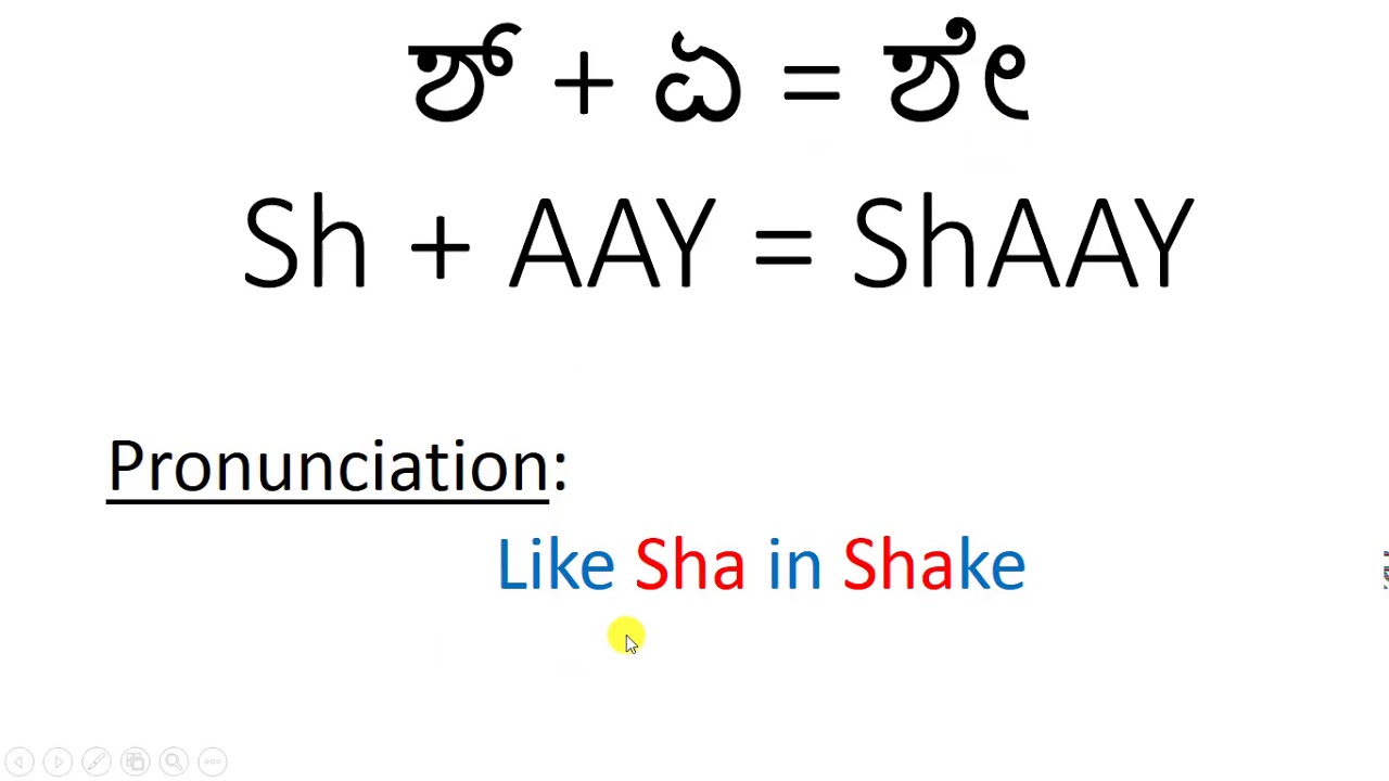 Introduction to Kannada Alphabets - Lesson 33 - Kaagunitha of Sh - YouTube