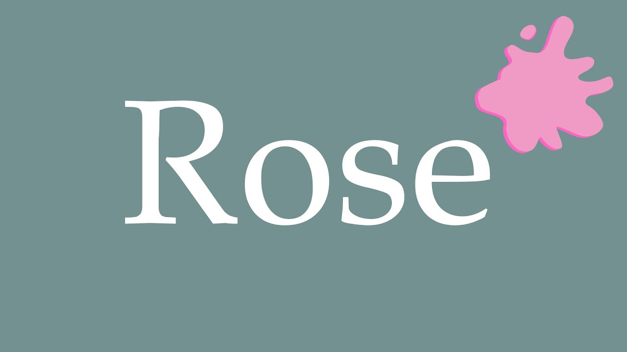 How to pronounce ''Rose'' (Pink) correctly in French - YouTube