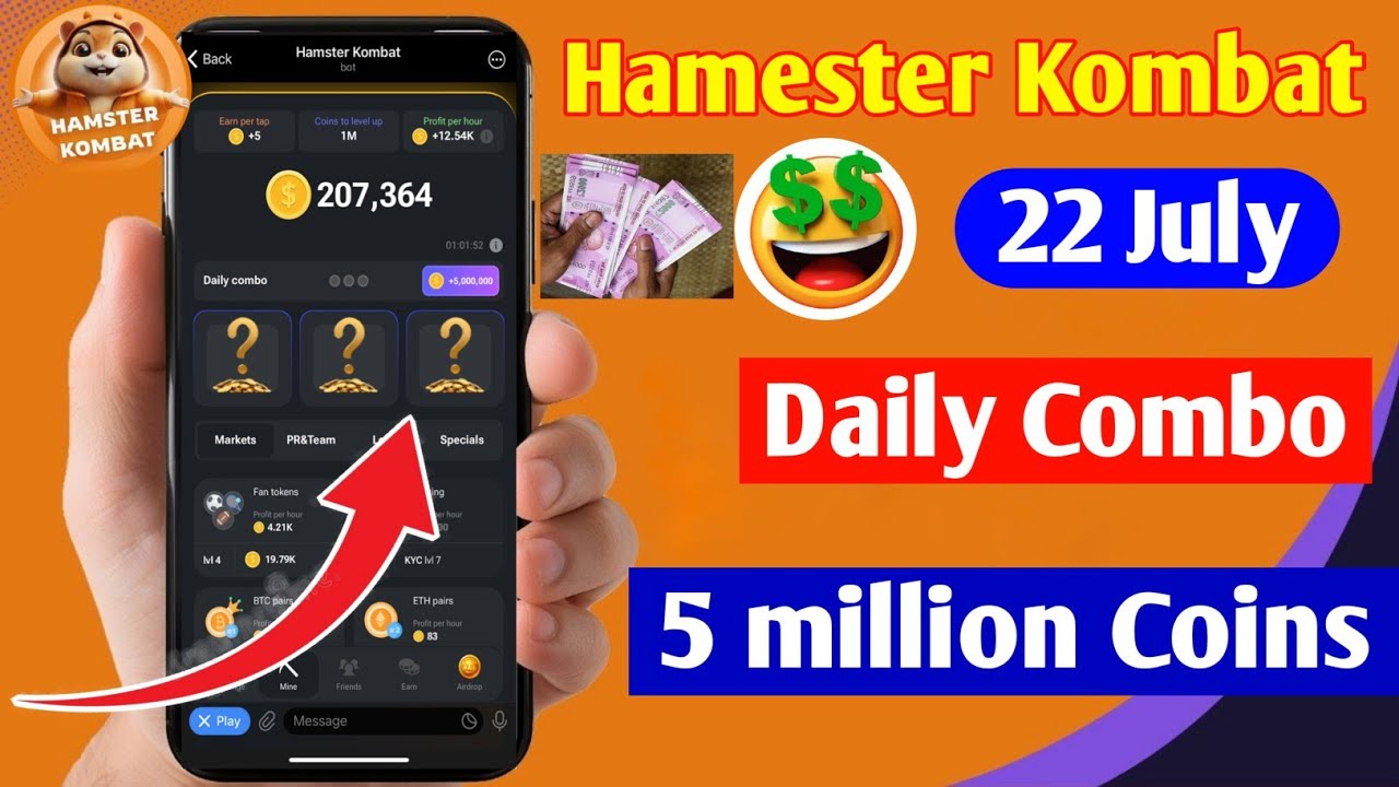 hamster combat daily combo 22 july 2024 | Hamster Kombat today ...