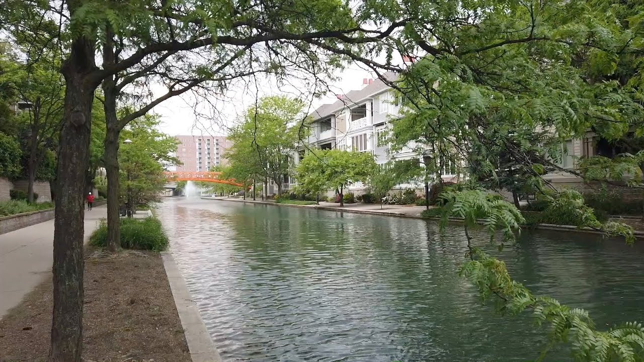 Indianapolis, Indiana - Canal Walk (Indiana Central Canal) (2021) - YouTube