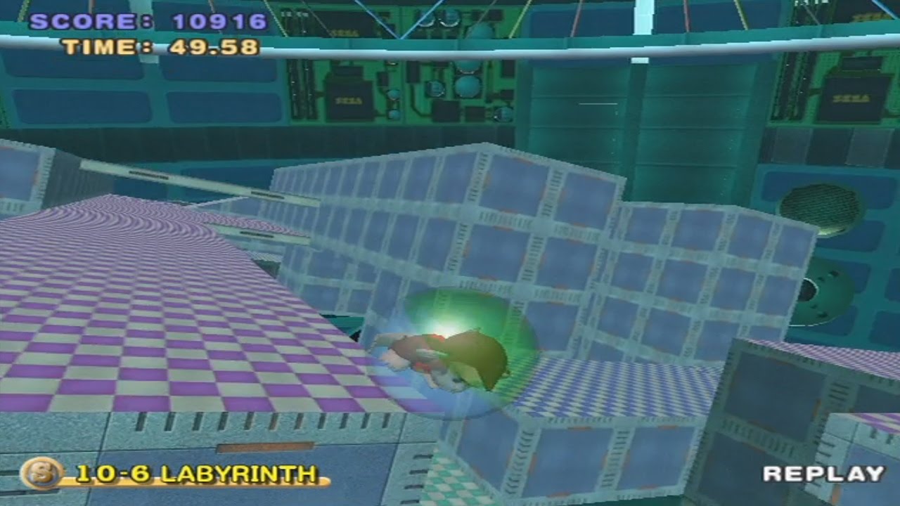 Super Monkey Ball 2 - 10-6 Labyrinth 49.58/10,916 - YouTube