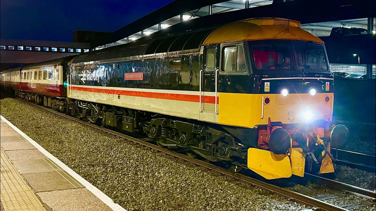Intercity Class 47 “Galloway Princess” - Departs Banbury for Bath - YouTube