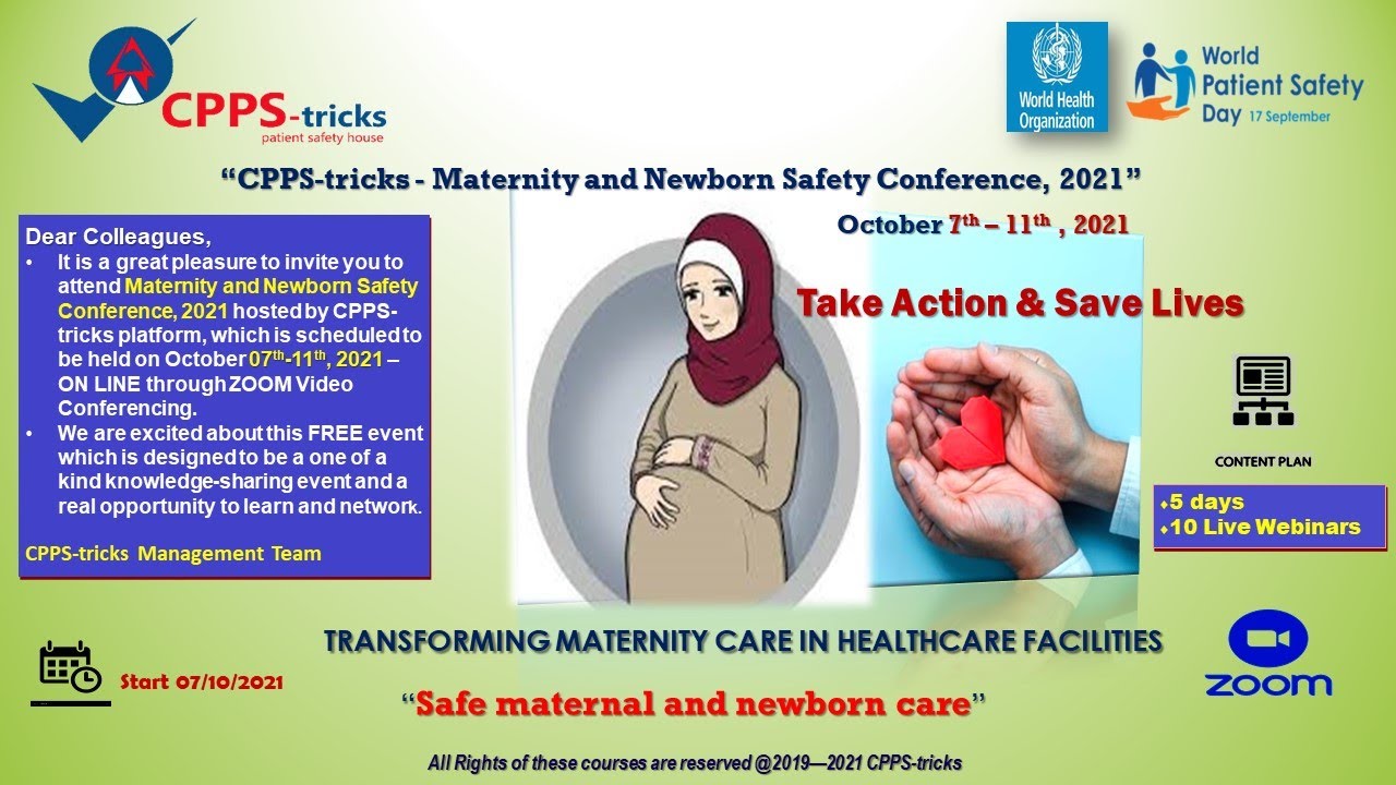 CPPS-tricks - Maternity and Newborn Safety Conference, 2021 - YouTube