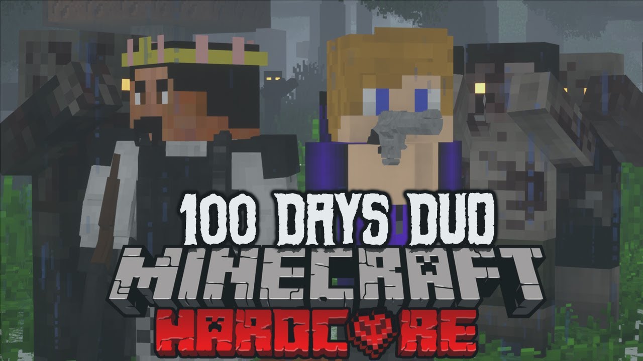 We Spent 100 Days in a Zombie Apocalypse in Minecraft | Duo Edition ...