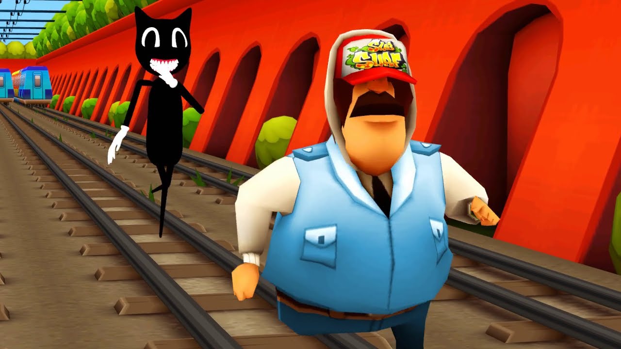 Cartoon Cat Vs Subway Surfers - YouTube