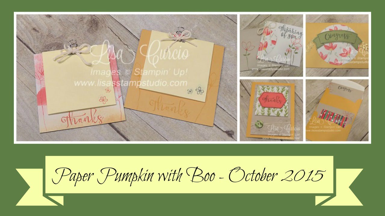 Paper Pumpkin with Boo - October 2015 - YouTube