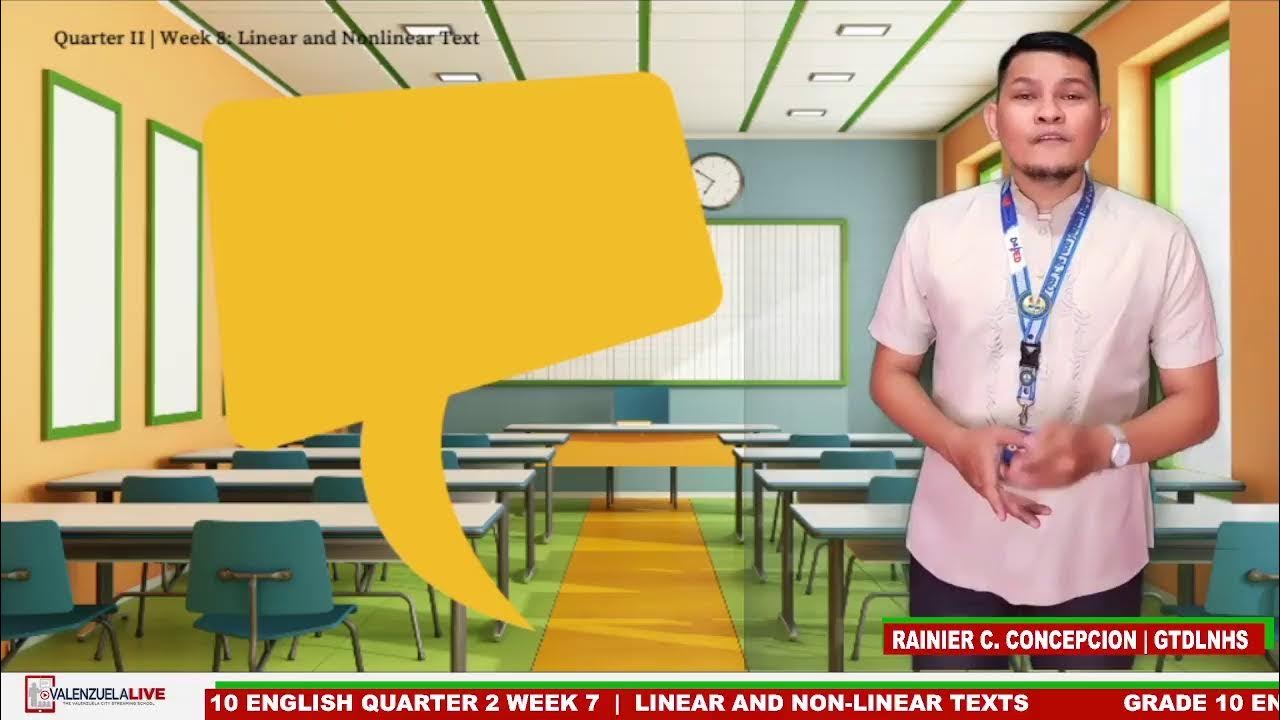 GRADE 10 ENGLISH QUARTER 2 WEEK 7 | LINEAR AND NON-LINEAR TEXTS - YouTube