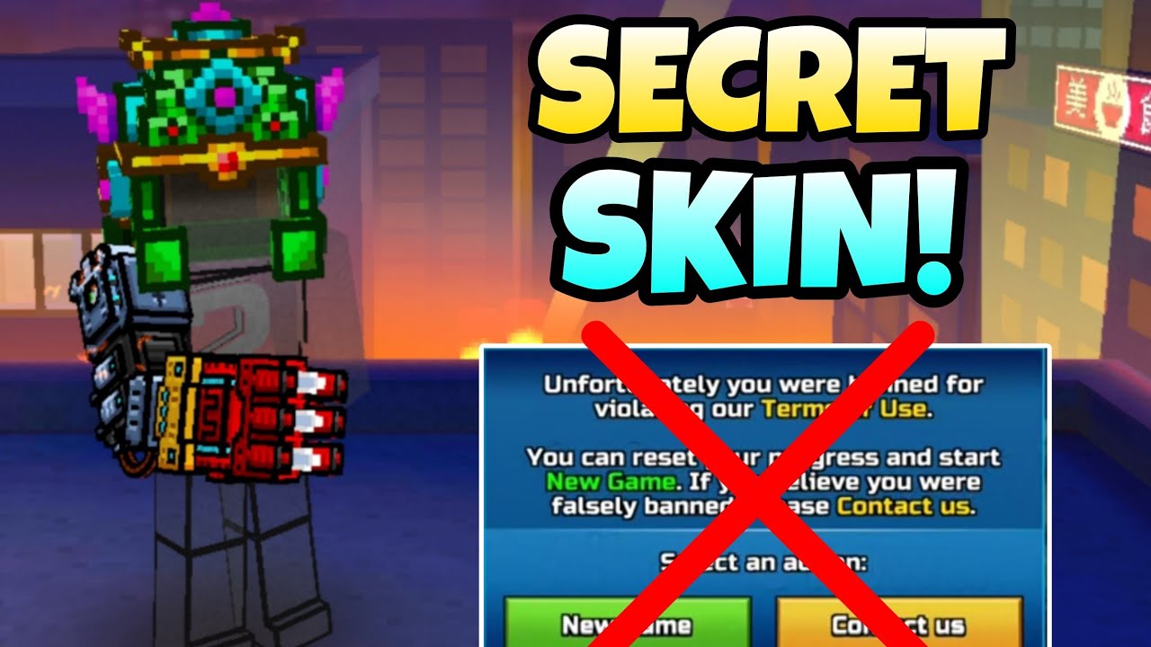 I UNLOCKED The RAREST SKIN! (UNRELEASED AVATAR) - Pixel Gun 3D - YouTube