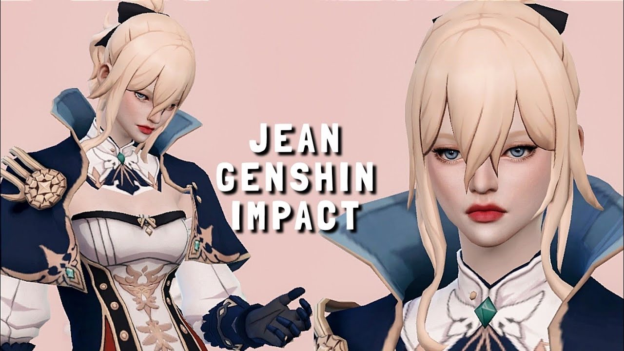 The Sims 4 | JEAN GENSHIN IMPACT | + CC Links | Create A Sims - YouTube