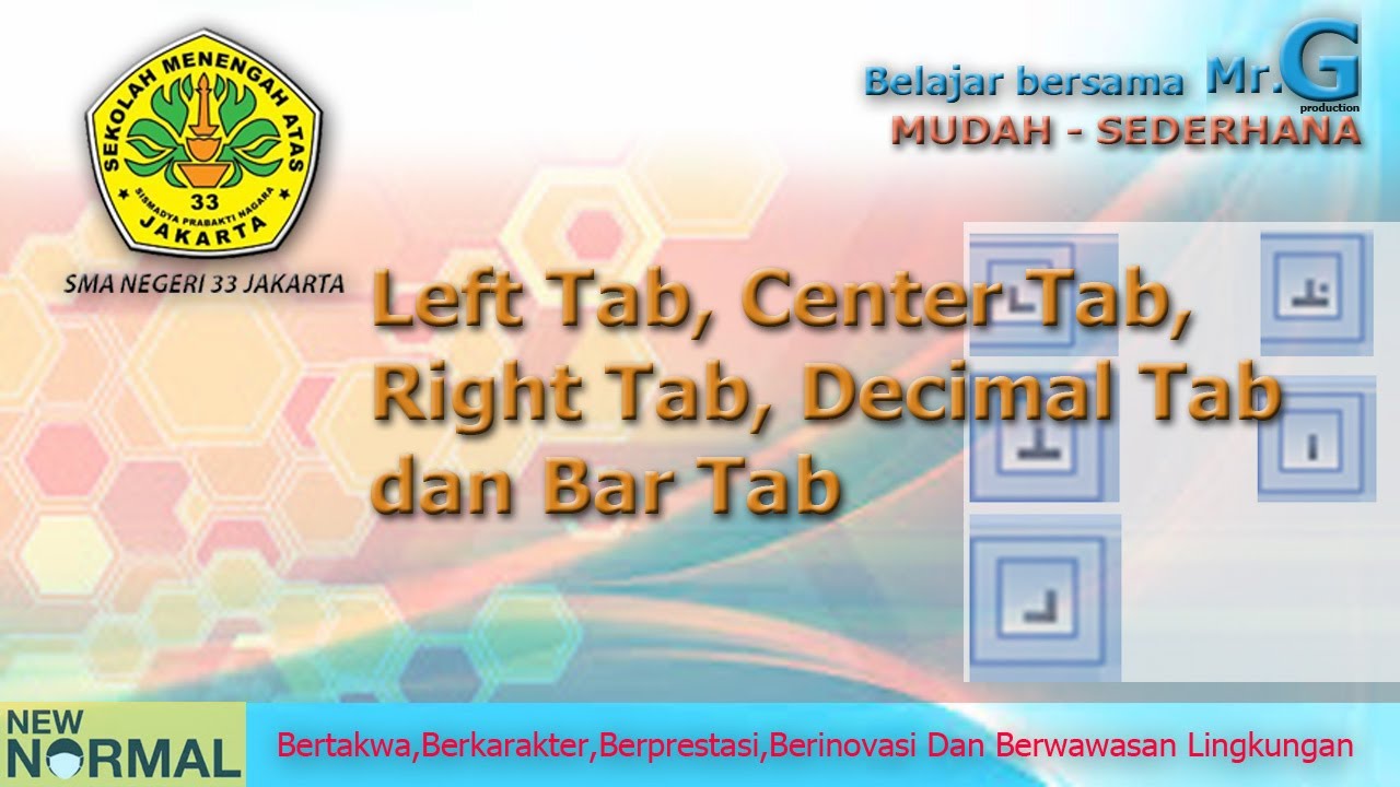 Mr.G : Left Tab, Right Tab, Center Tab, Decimal Tab dan Bar Tab - YouTube