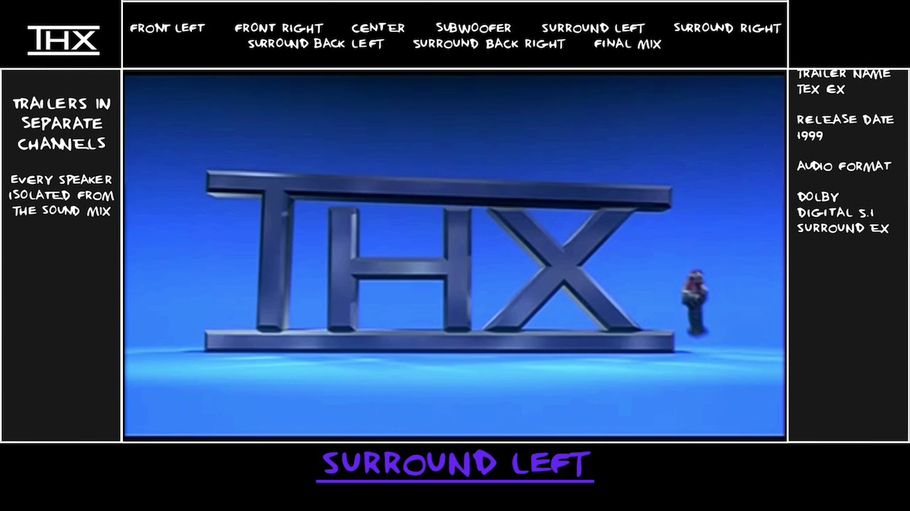 THX Tex EX (1999) In Separate Channels - YouTube