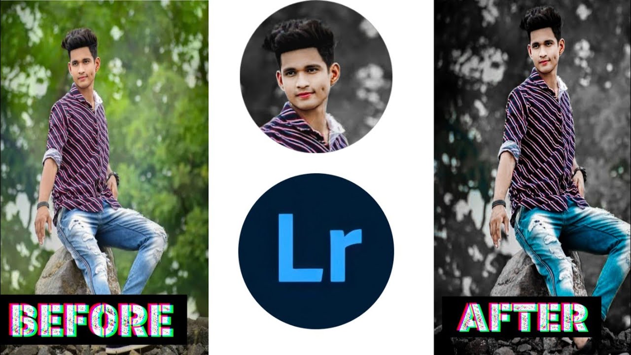 How to edit photo in Lightroom !! Lightroom se black background photo ...
