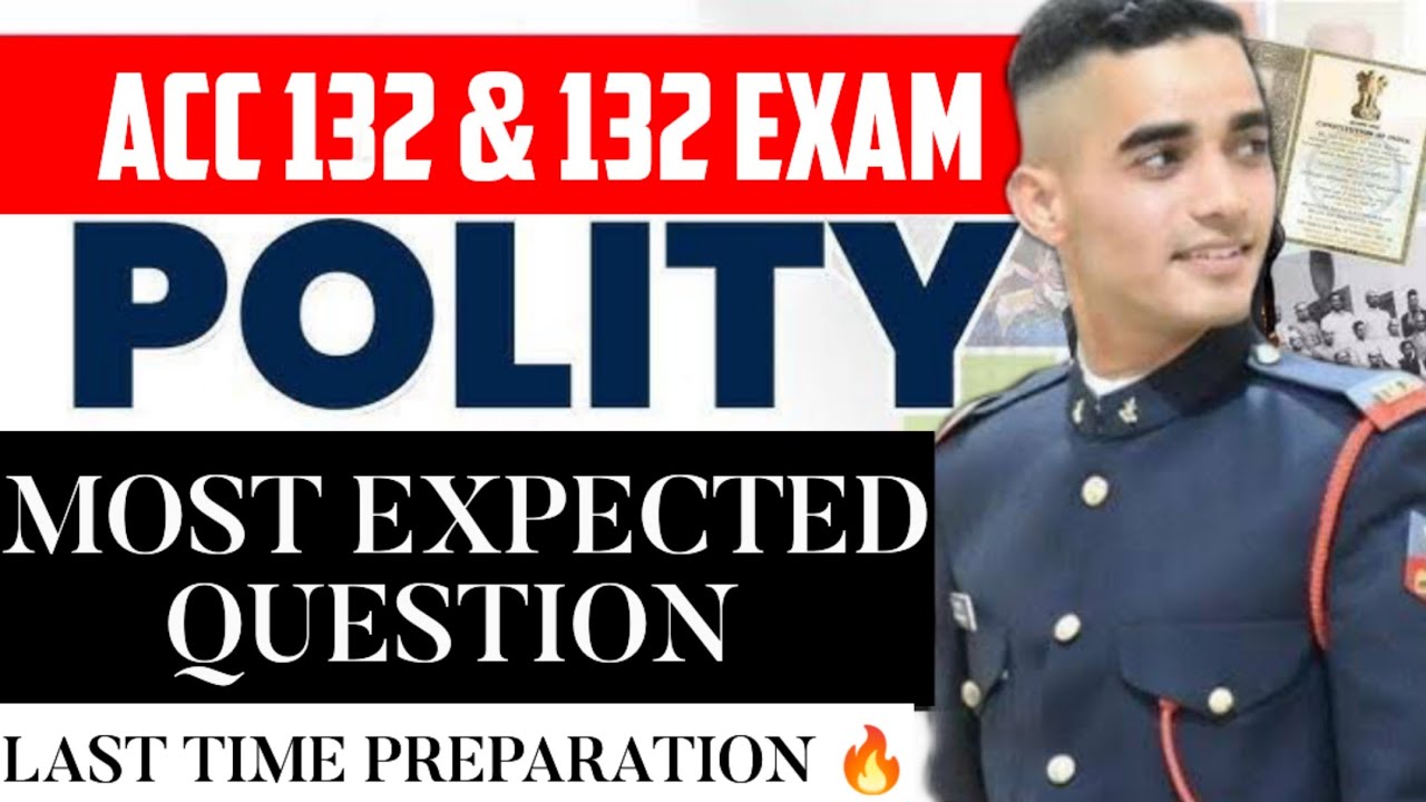 Indian Polity Most Expected MCQs For ACC 132 Exam | Sure Shot Polity Questions - YouTube