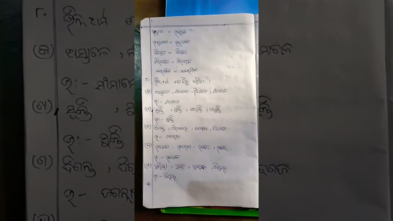 Class 9 Odia Grammar Chapter No 2 Sandhi Question Answer Short Videos 5499