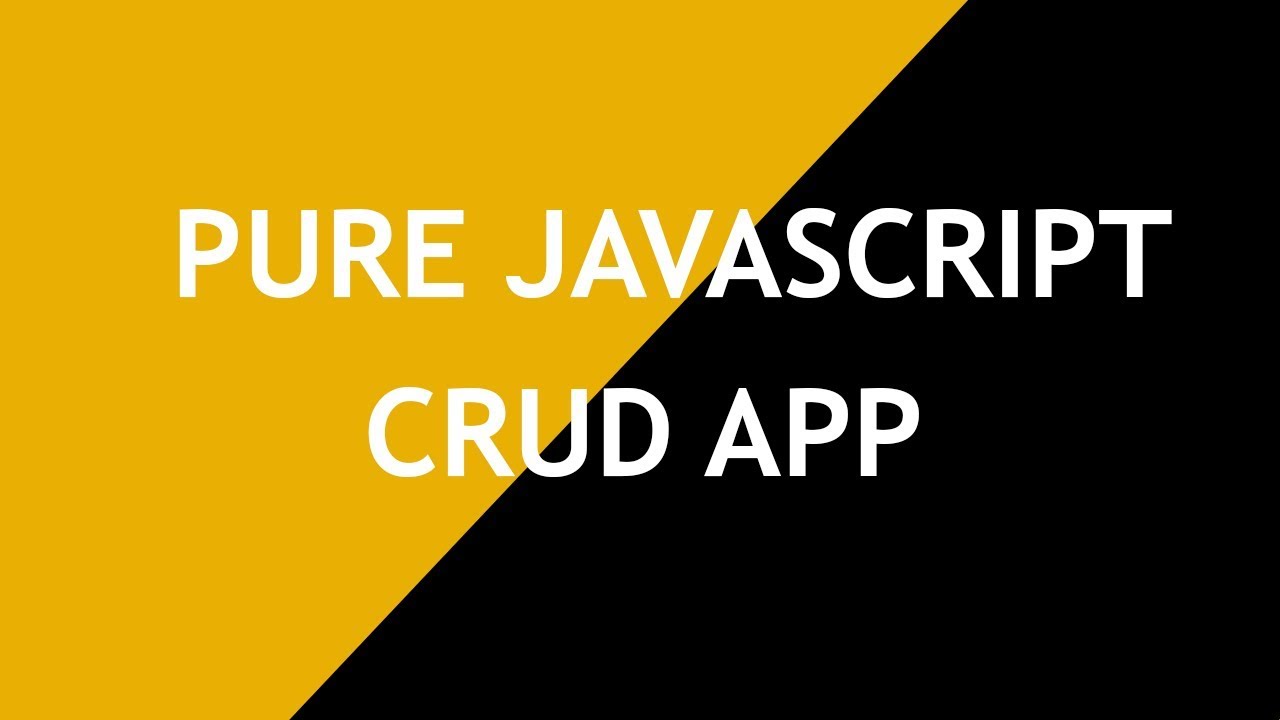 Javascript CRUD App in Hindi part-1 - YouTube