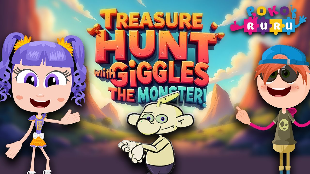 🏴‍☠️ Treasure Hunt with Giggles the Monster! 🌟 Fun Adventure & Learning Story for #kids Ages 2-8 ...