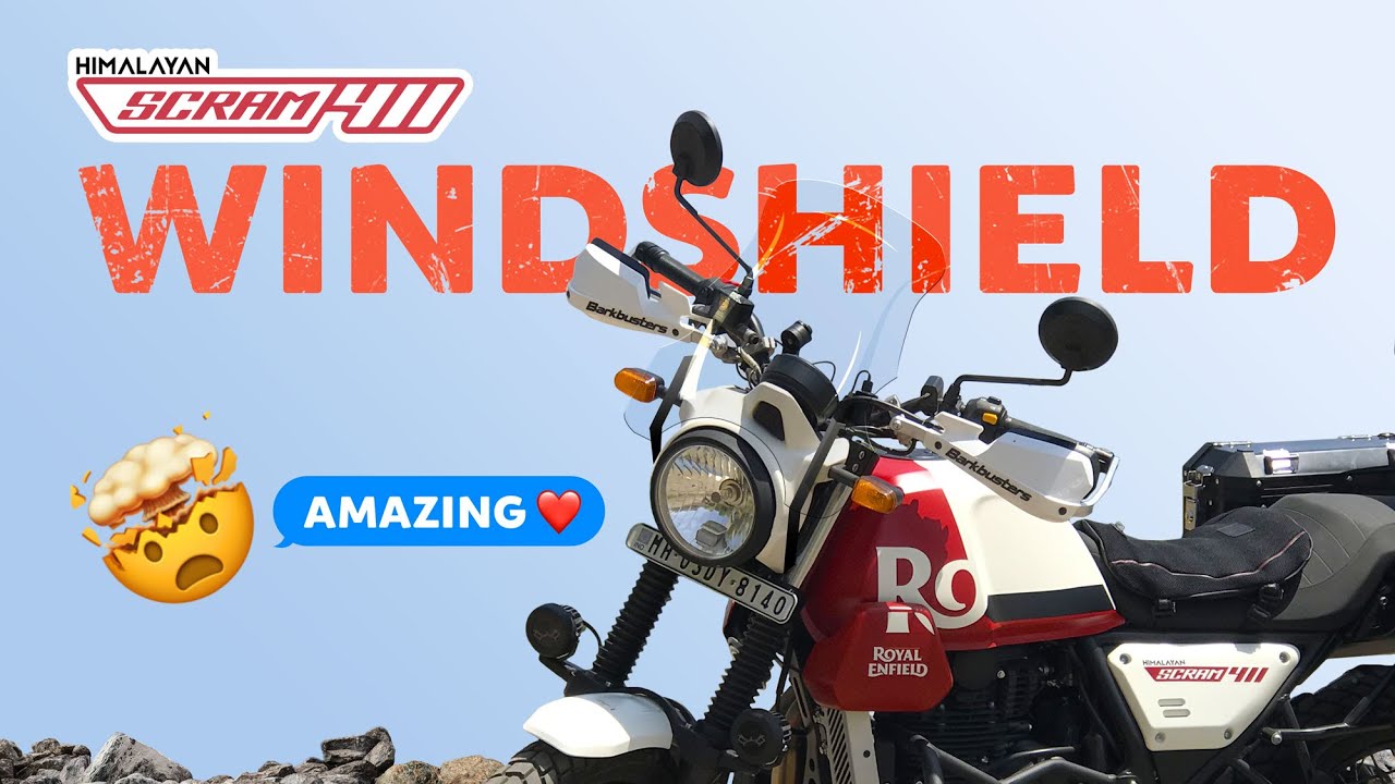 Windshield for Royal Enfield Scram 411 | हिंदी & English Sub #scram411 ...