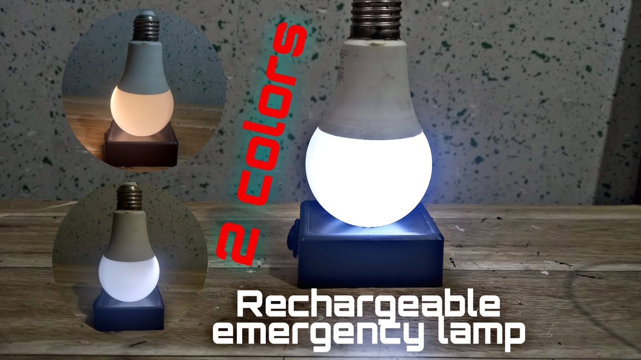 Training on how to make a rechargeable emergency lamp - YouTube