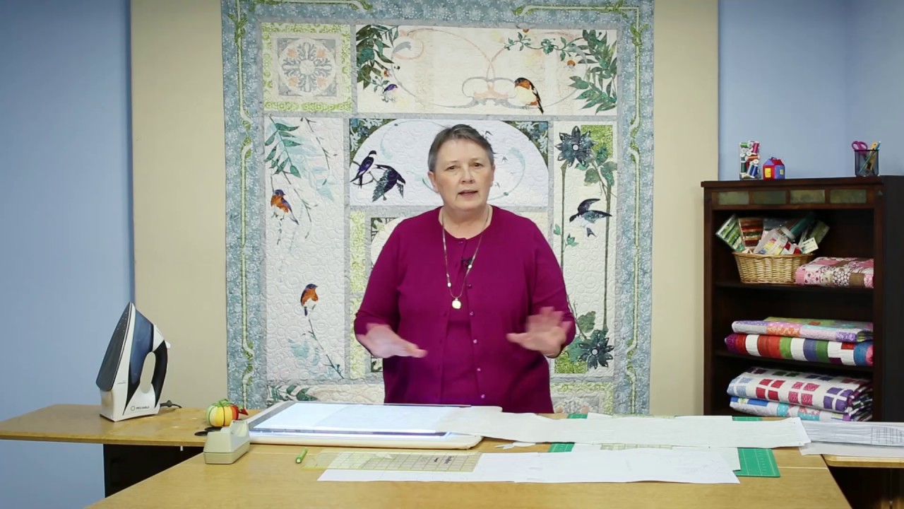 Aviary Block of the Month - Lesson 1 of 10 - Applique Assembly - YouTube