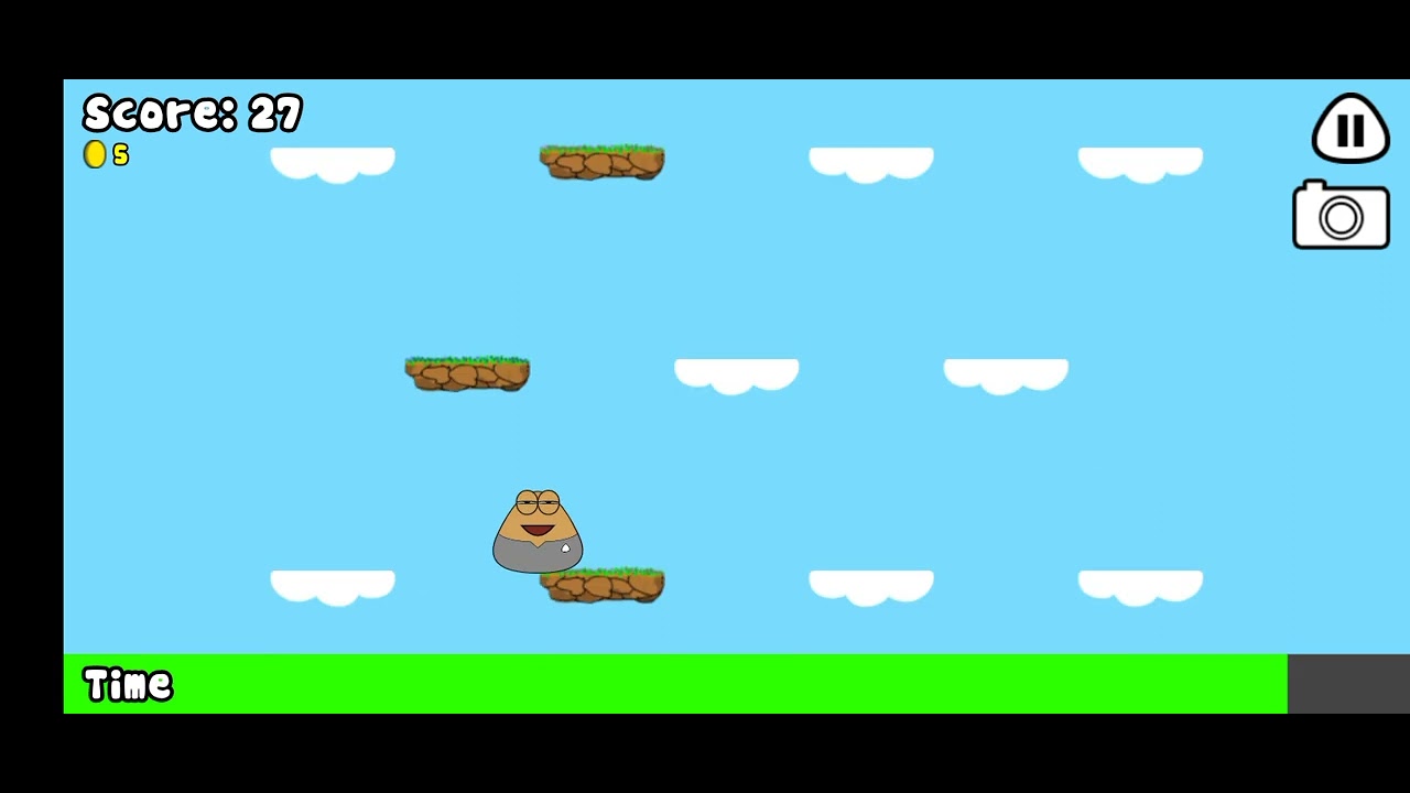 POU GAME | POU GAMES - sky hop pou - YouTube