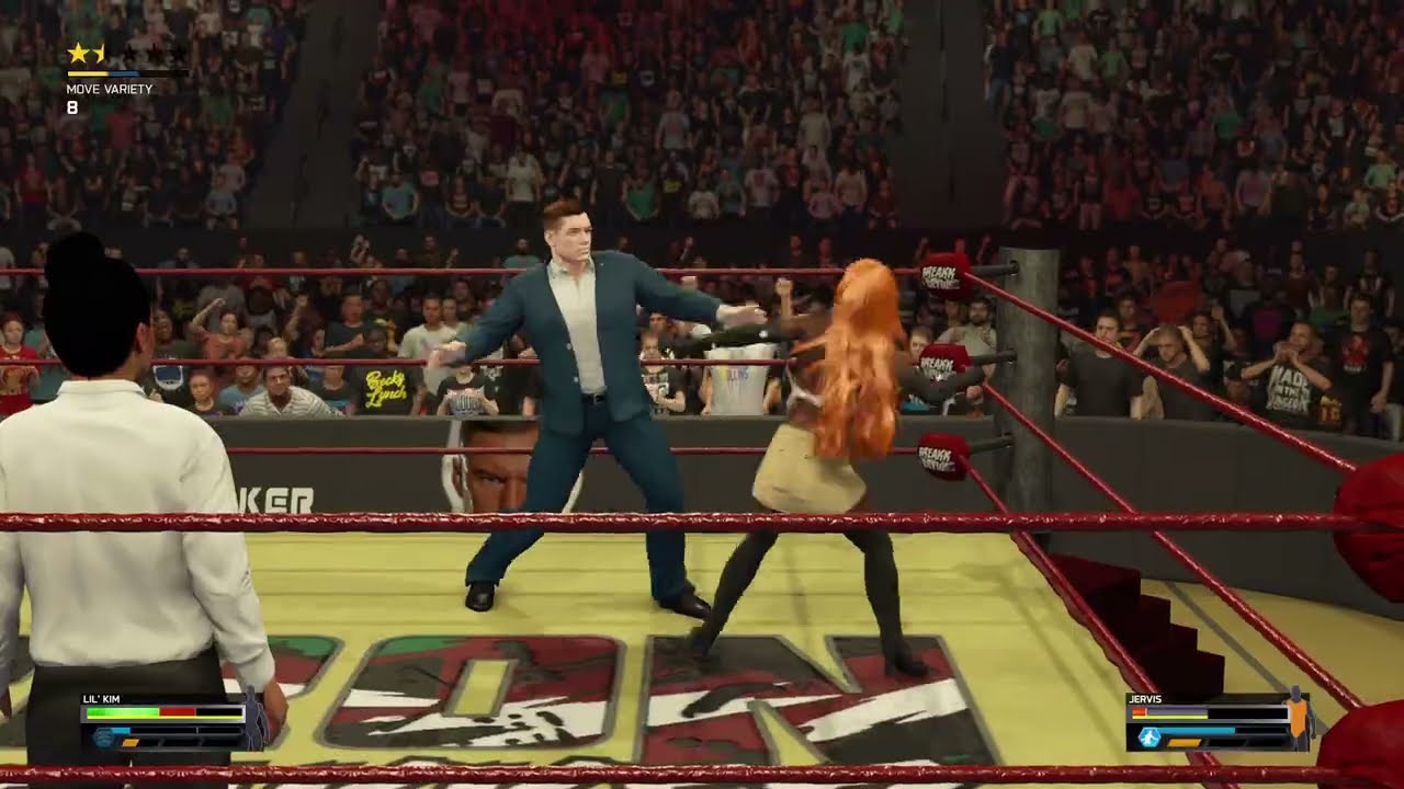 Def Jam 2K25 - Lil' Kim vs Jervis - Crow's Office - Liv Morgan Attacks ...