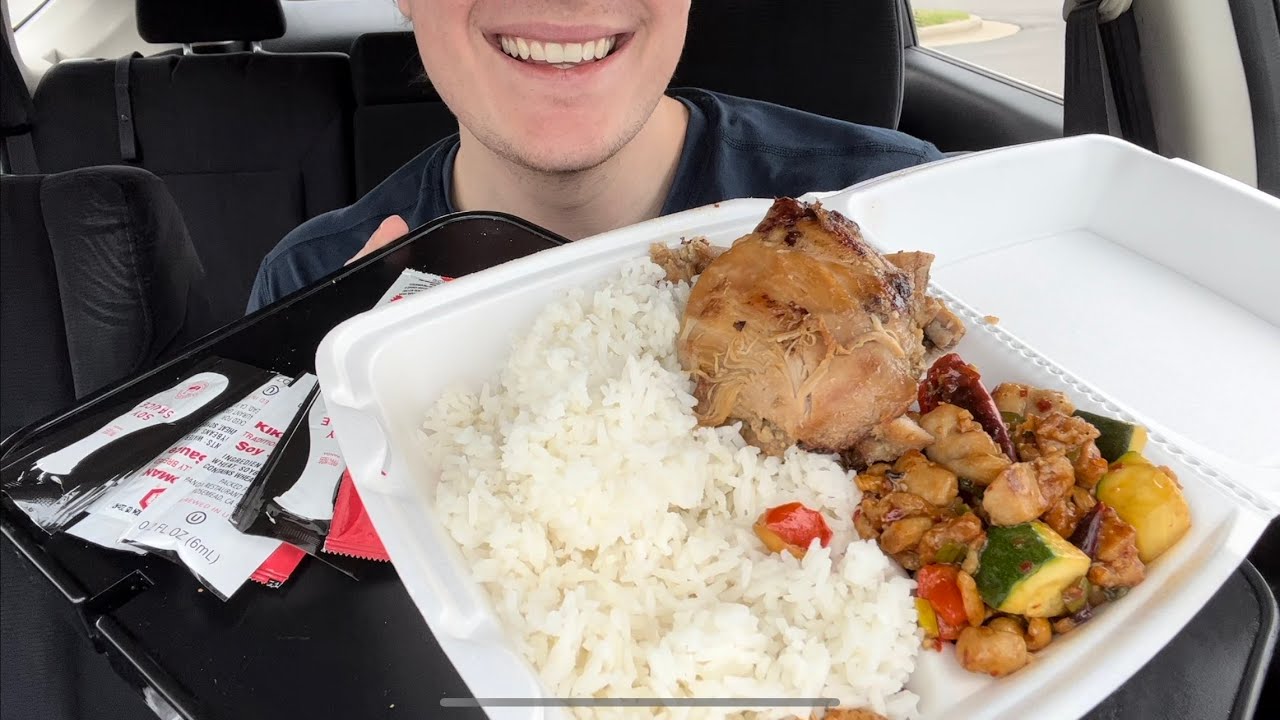 High Protein Panda Express Feast // Mukbang - YouTube