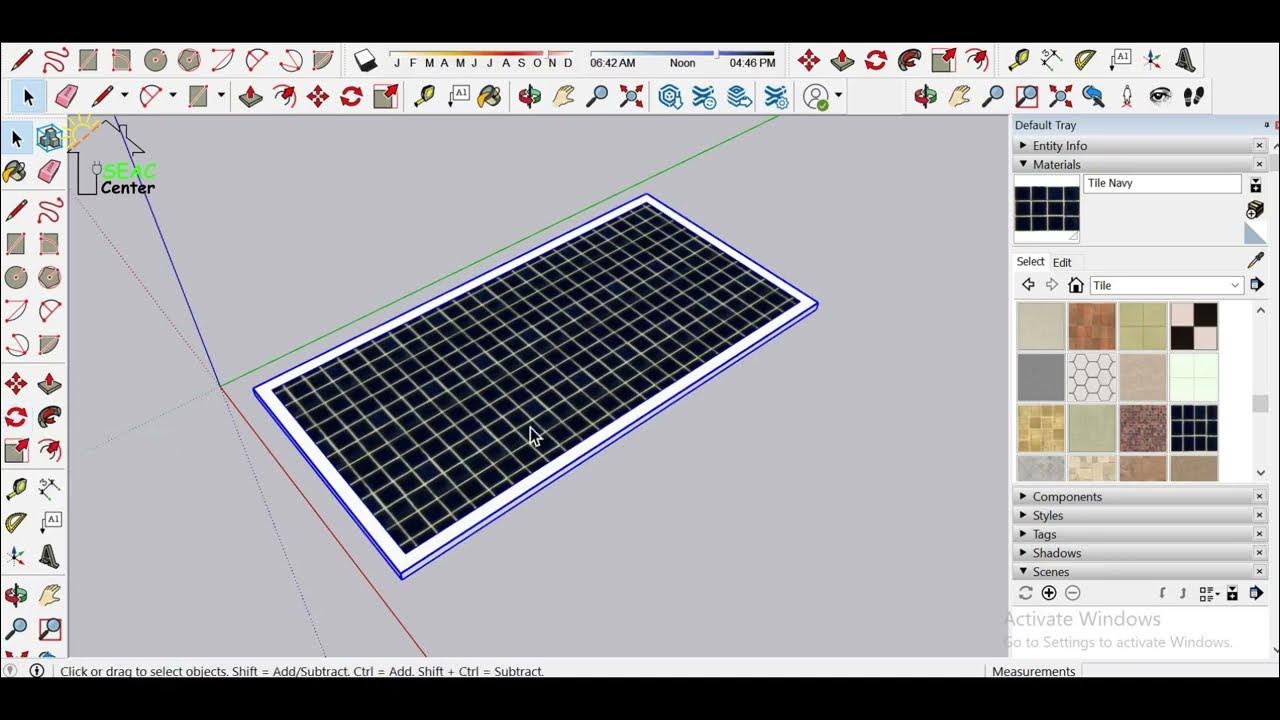 Rotation by Rotate tool in Sketchup - YouTube