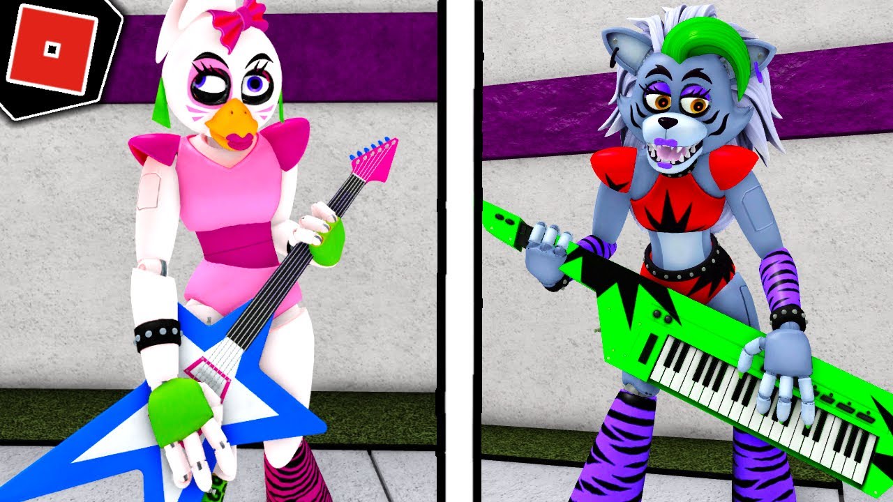 How to become GLAMROCK CHICA and ROXANNE WOLF in FREDBEAR'S MEGA ...