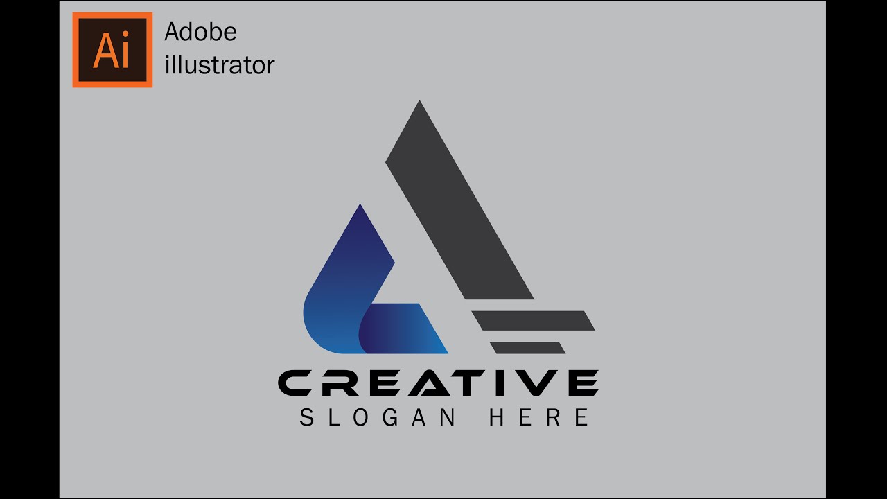 How to Make A Logo in Adobe illustrator |A logo design in Ai| - YouTube