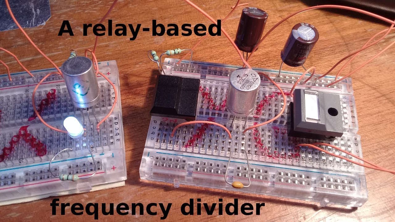 Relay-based frequency divider - YouTube