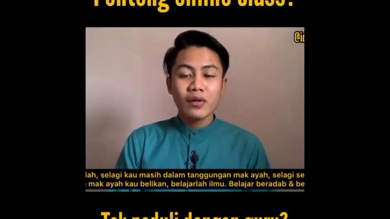 Ponteng Online Class Tak Peduli Dengan Guru Iddin Ramli Youtube