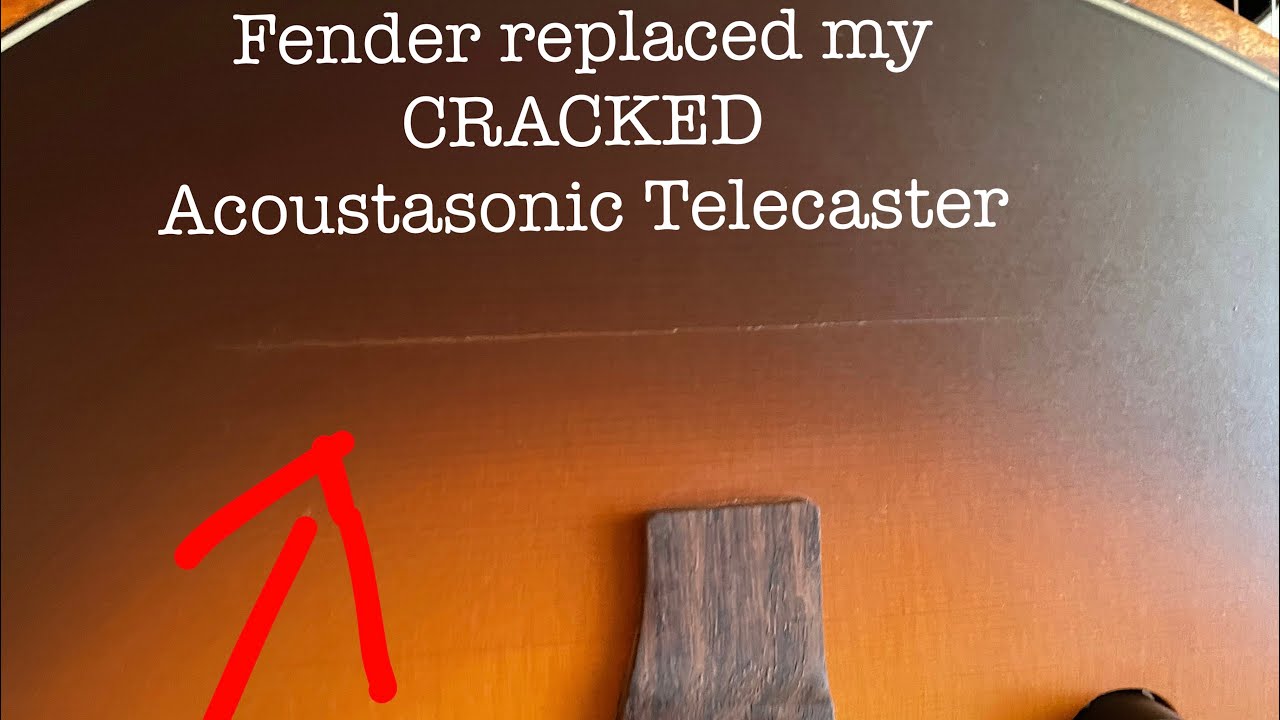 Fender replaced my cracked Fender Acoustasonic Player Telecaster ...