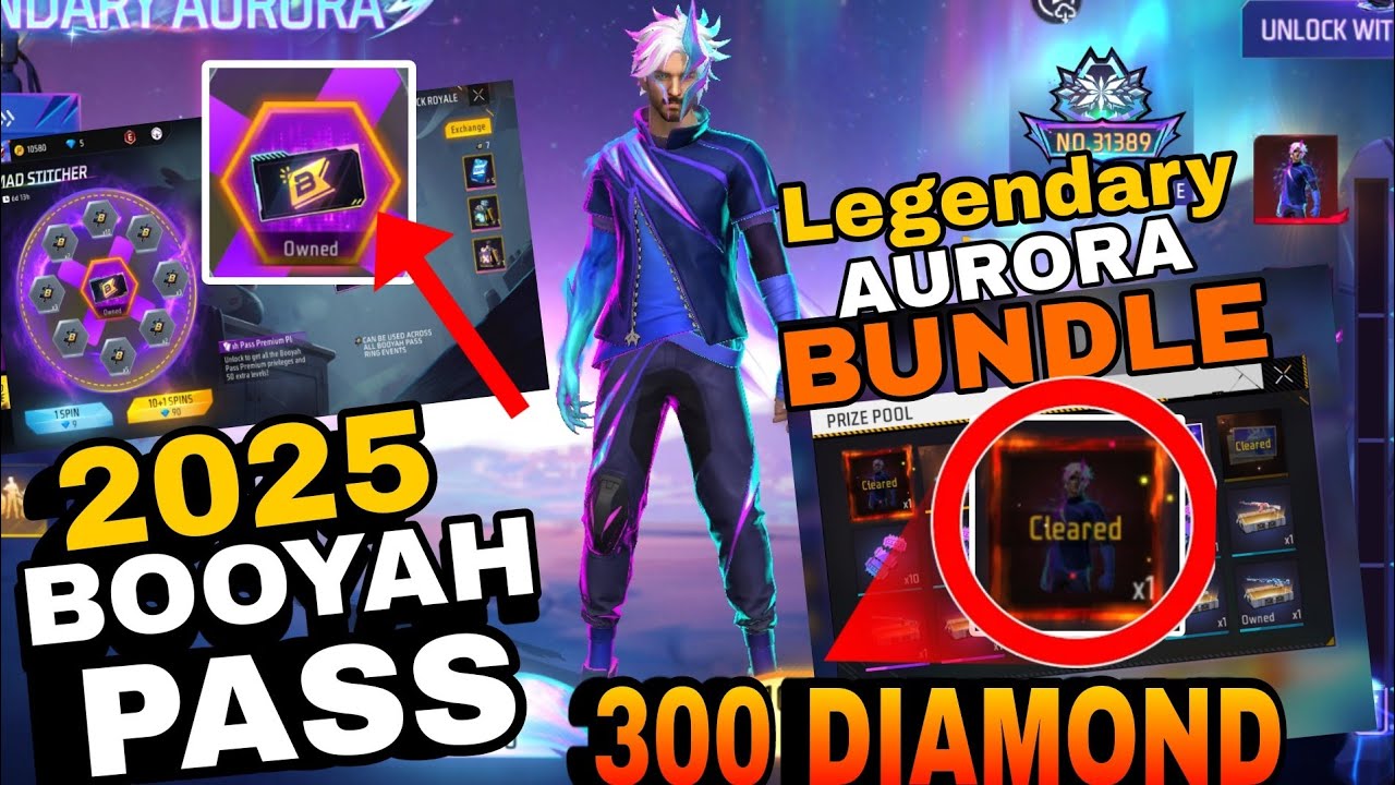 JANUARY BOOYAH PASS RING EVENT || AND || NEW LEGENDARY AURORA BUNDLE || ONE SPIN TRICK😁 - YouTube