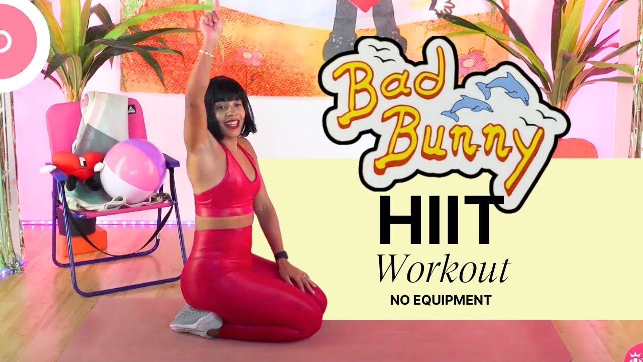 10 Min Bad Bunny HIIT Workout Exercises for Moms | No Equipment | Queen ...