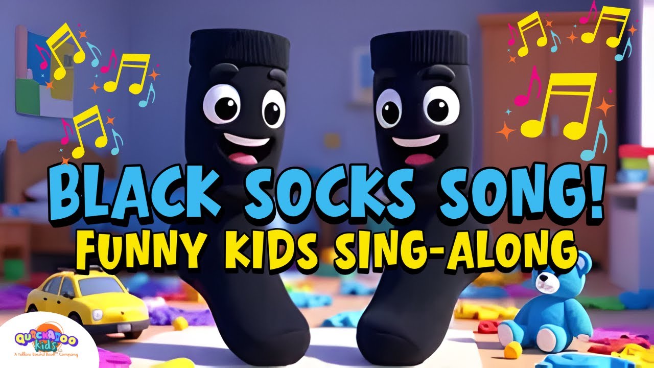 Silly Black Socks Song | They Never Get Dirty! 🧼 | Kids Sing-Along ...