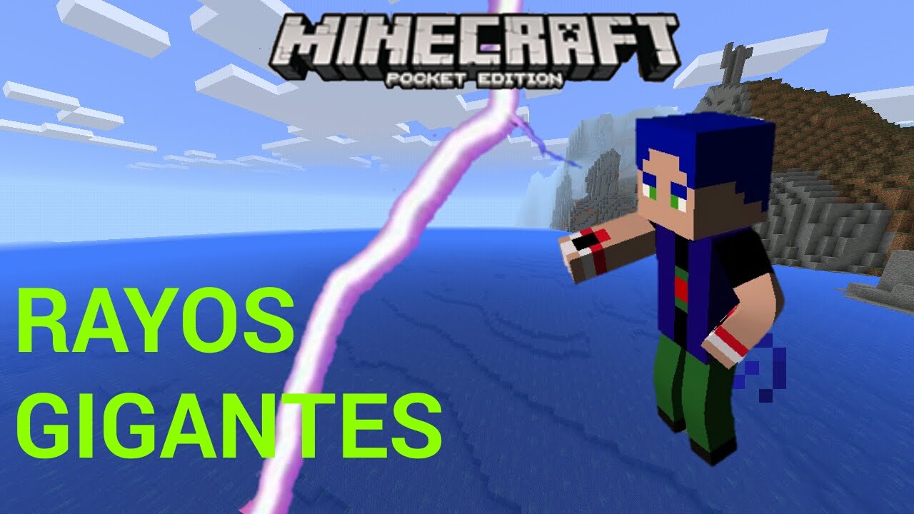 RAYO GIGANTE NO MODS TRUCO MINECRAFT PE - YouTube