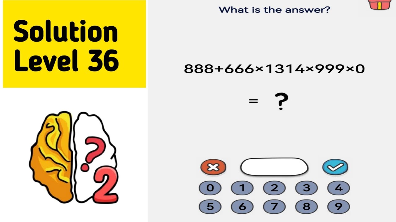 Brain out 2 Level 36 Solutions walkthrough - YouTube