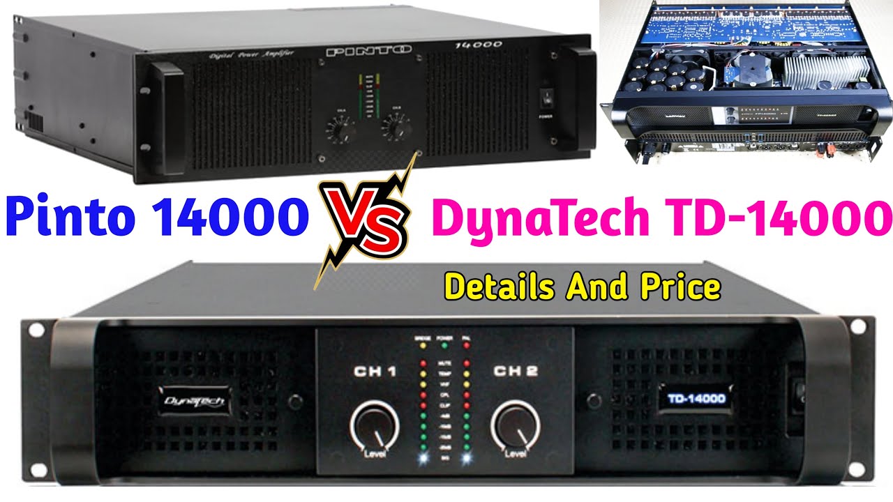 Aapka Foverat Amplifier DynaTech TD-14000 Vs Pinto-14000 Details And Price - YouTube