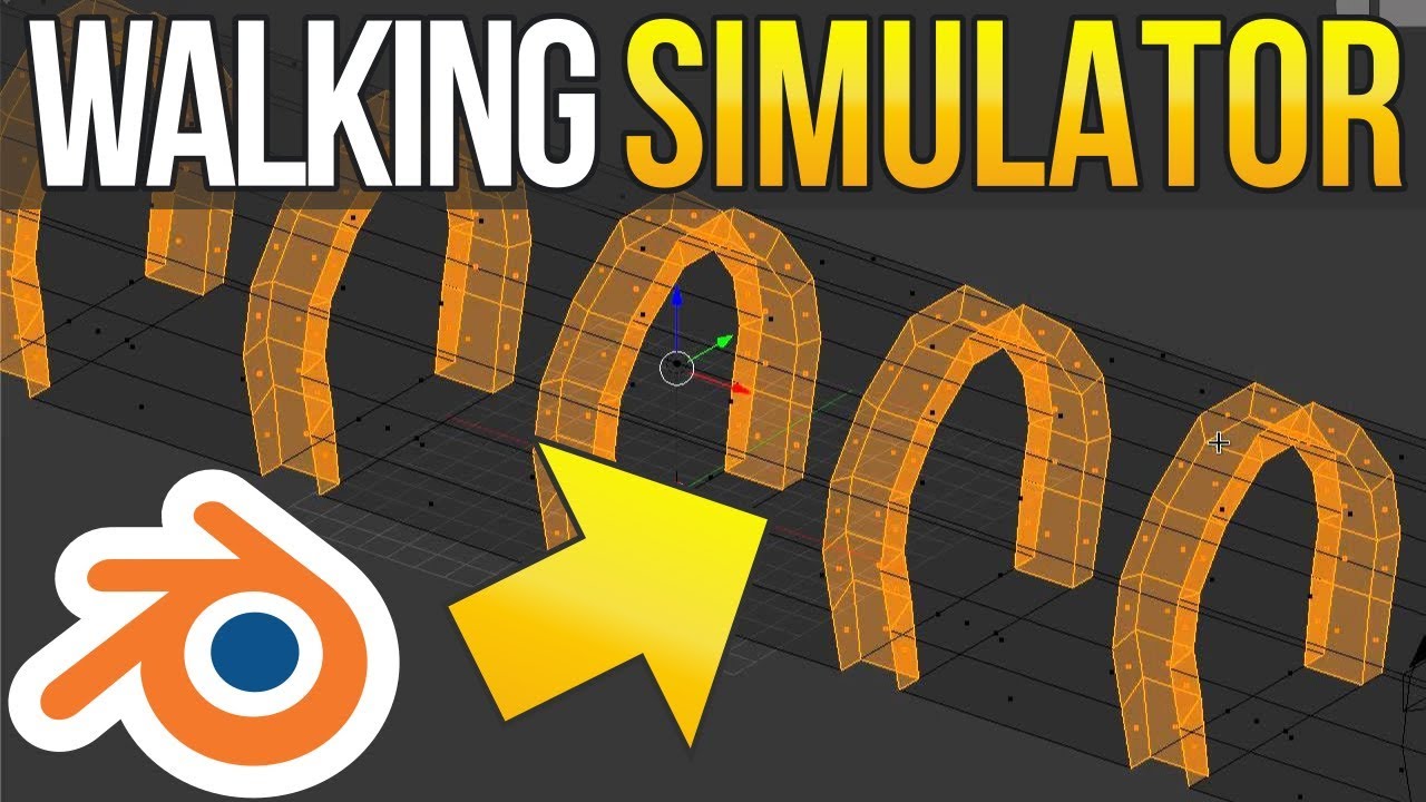 Blender Walking Simulator Beginner Tutorial - YouTube