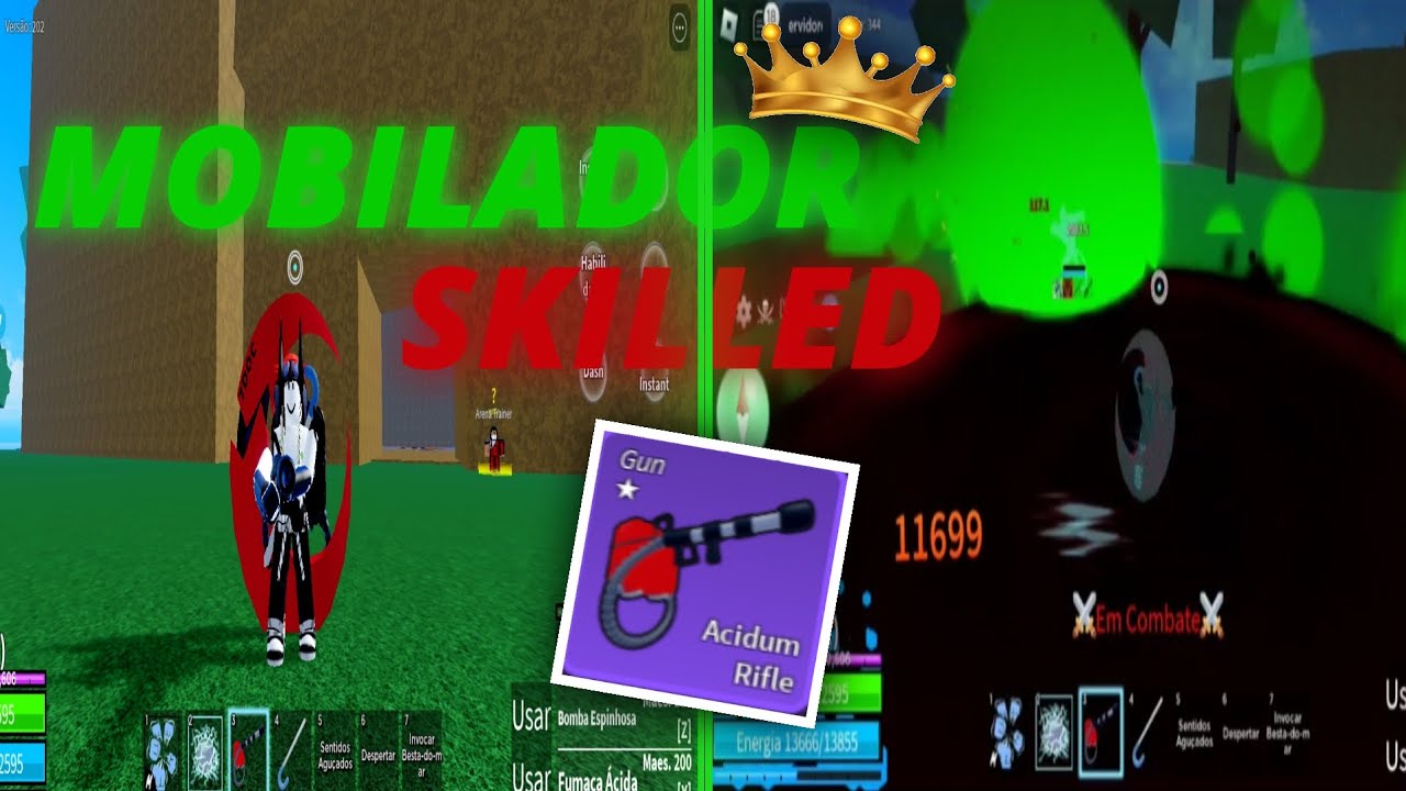 Blox Fruit Mobilador PvP | Bounty Hunting 『SH+ACID RIFLE』 - YouTube