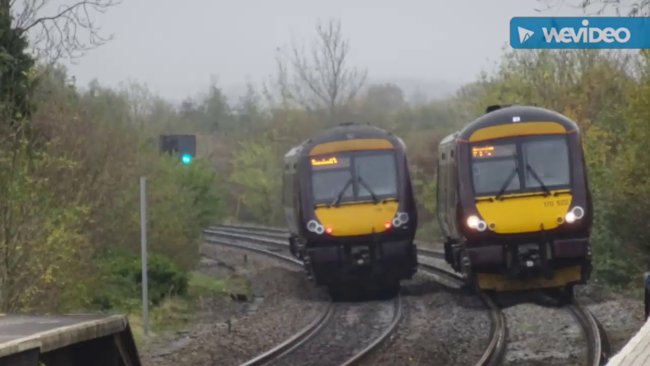 Trains at Tamworth, Stafford, Crewe, and Chester (24-10-17) - YouTube
