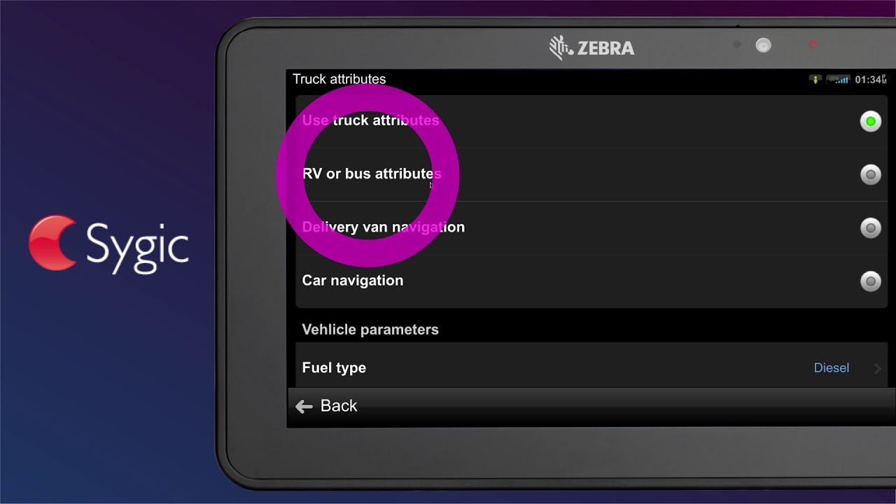 Sygic Professional Navigation - Set-up Truck Attributes - YouTube