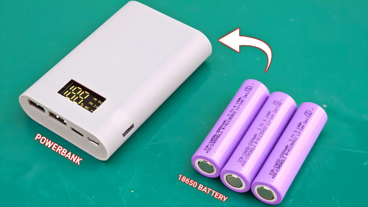 Making Powerful PowerBank from 18650 Battery - YouTube