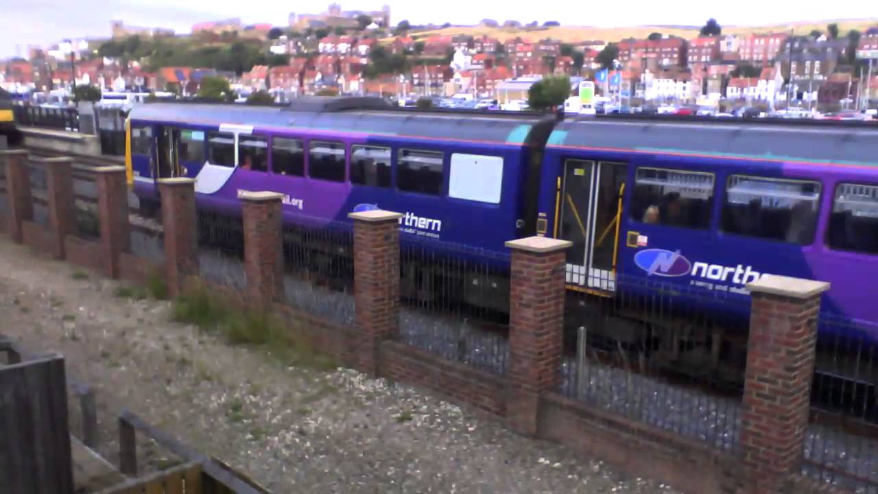 Northern train arriving at whitby - YouTube