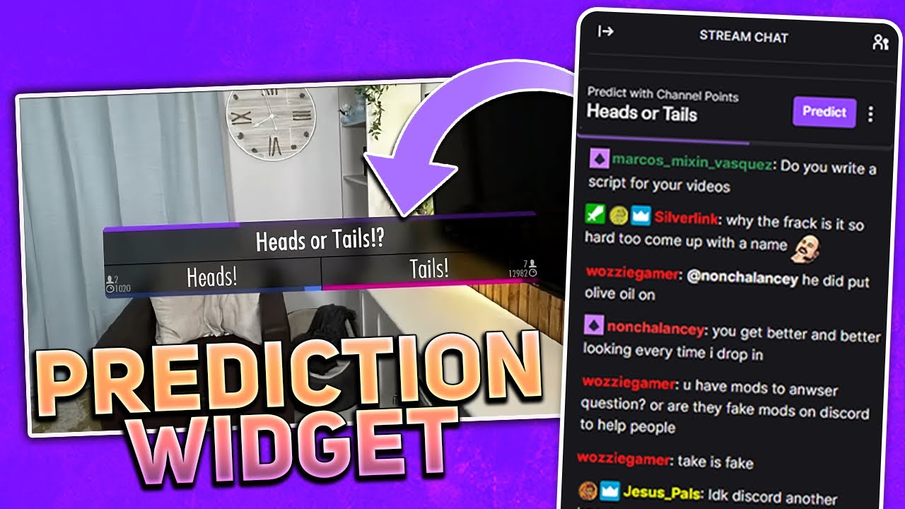 Sleek On Screen Twitch Prediction Widget - YouTube