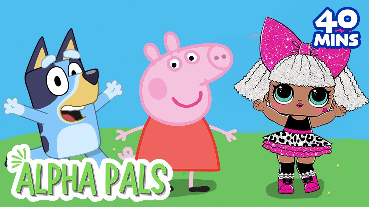 PEPPA & FRIENDS 💖🐷 | 40 Mins | Read Aloud Videos for Kids | Alpha Pals ...